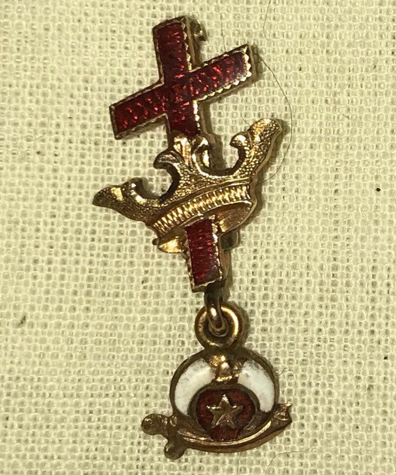 14k Enameled Gold Knights Templar Design Pin - Antique and Very Nice - Etsy