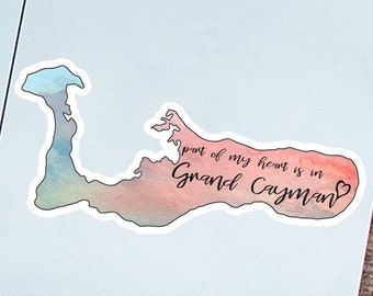 Grand Cayman Map | Etsy