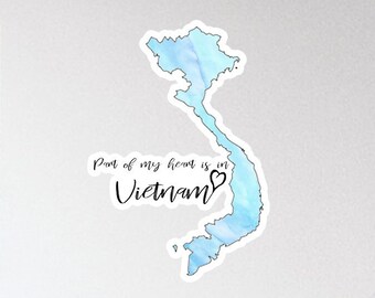 Vietnam Travel Sticker - Etsy