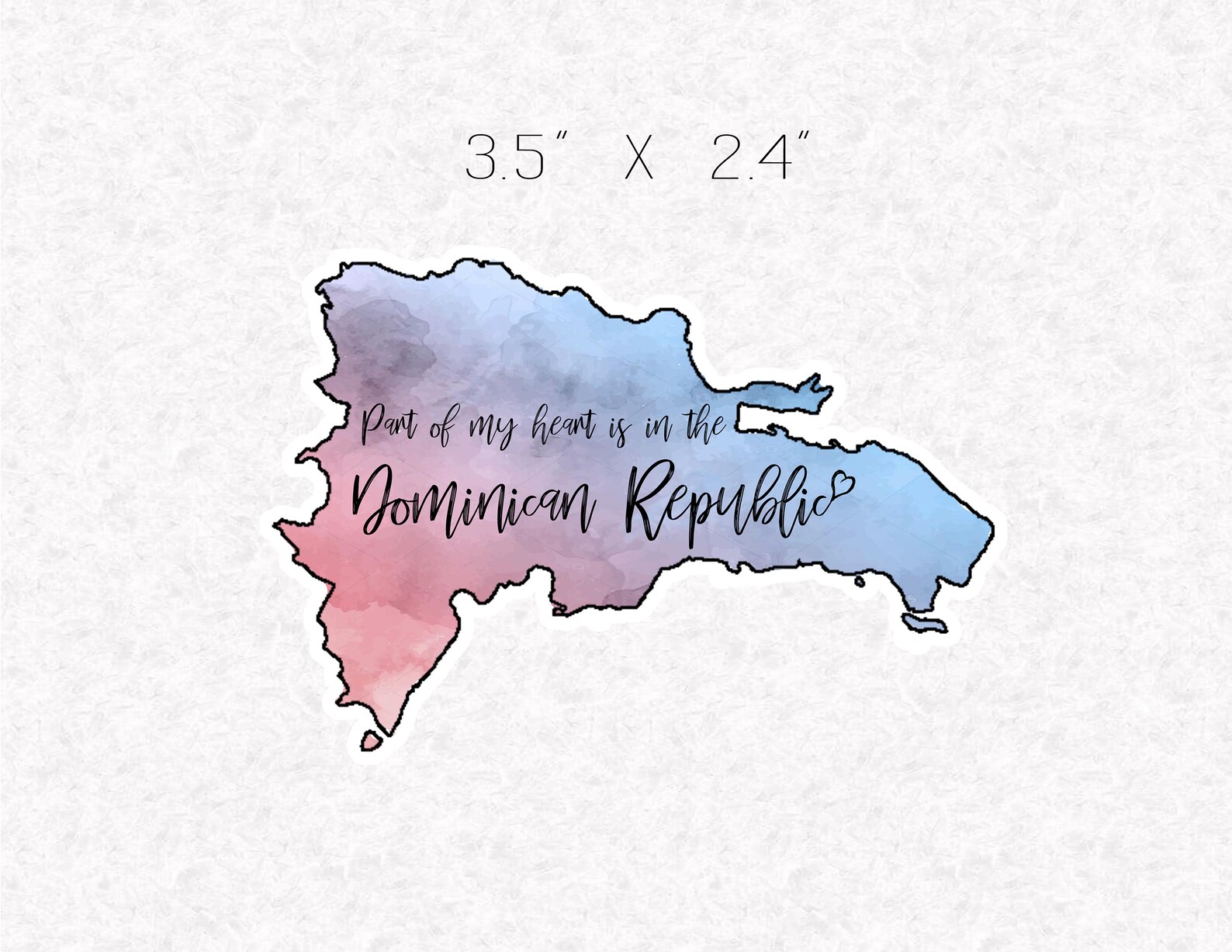 Dominican Republic Mission Trip Sticker Vinyl Sticker - Etsy
