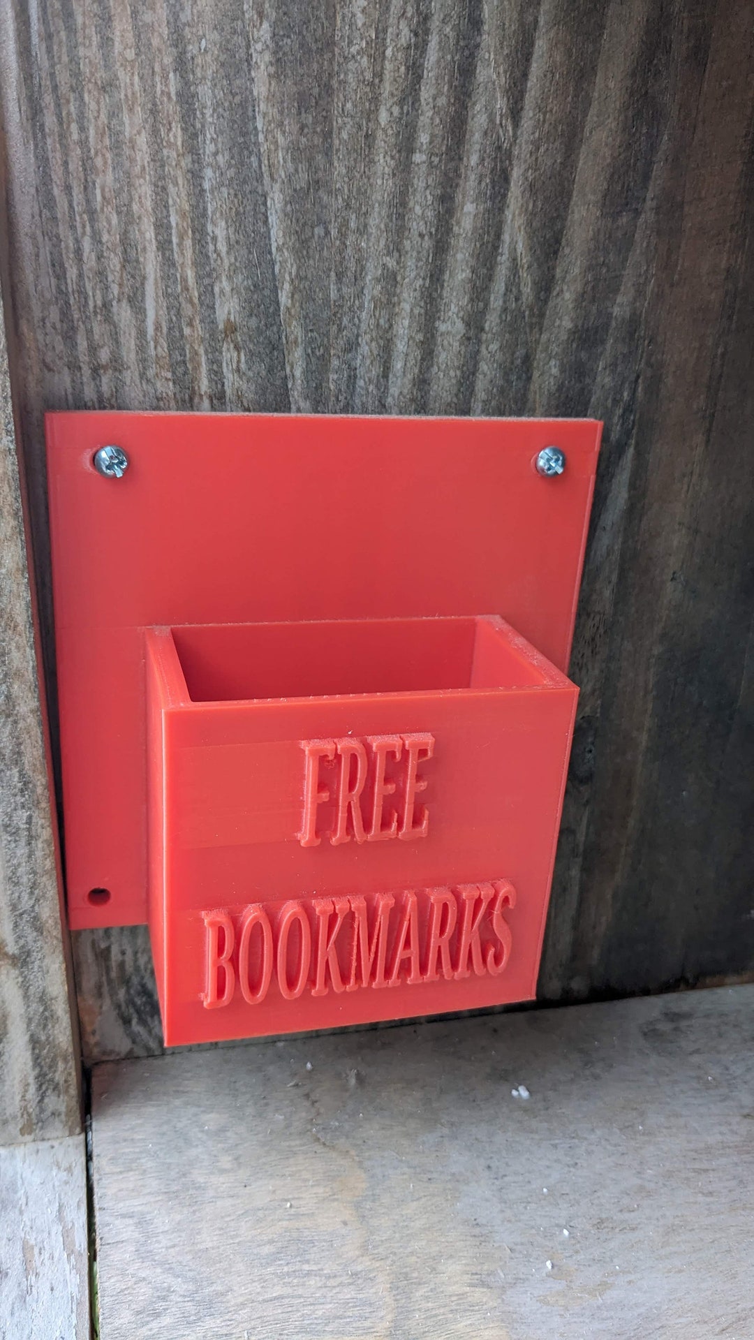 3D Print Bookmark Holder STL File: Little Free Library (digital ...