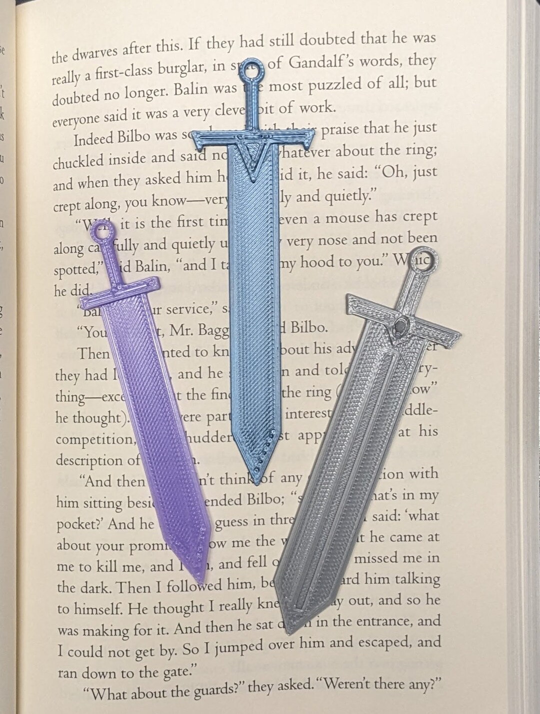 3D Print Sword Bookmarks - Set of 3 (digital Download) - Etsy