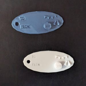 Gift Tag STL - Kids Birthday Gift Tag 3D Printer File - Download .stl ...