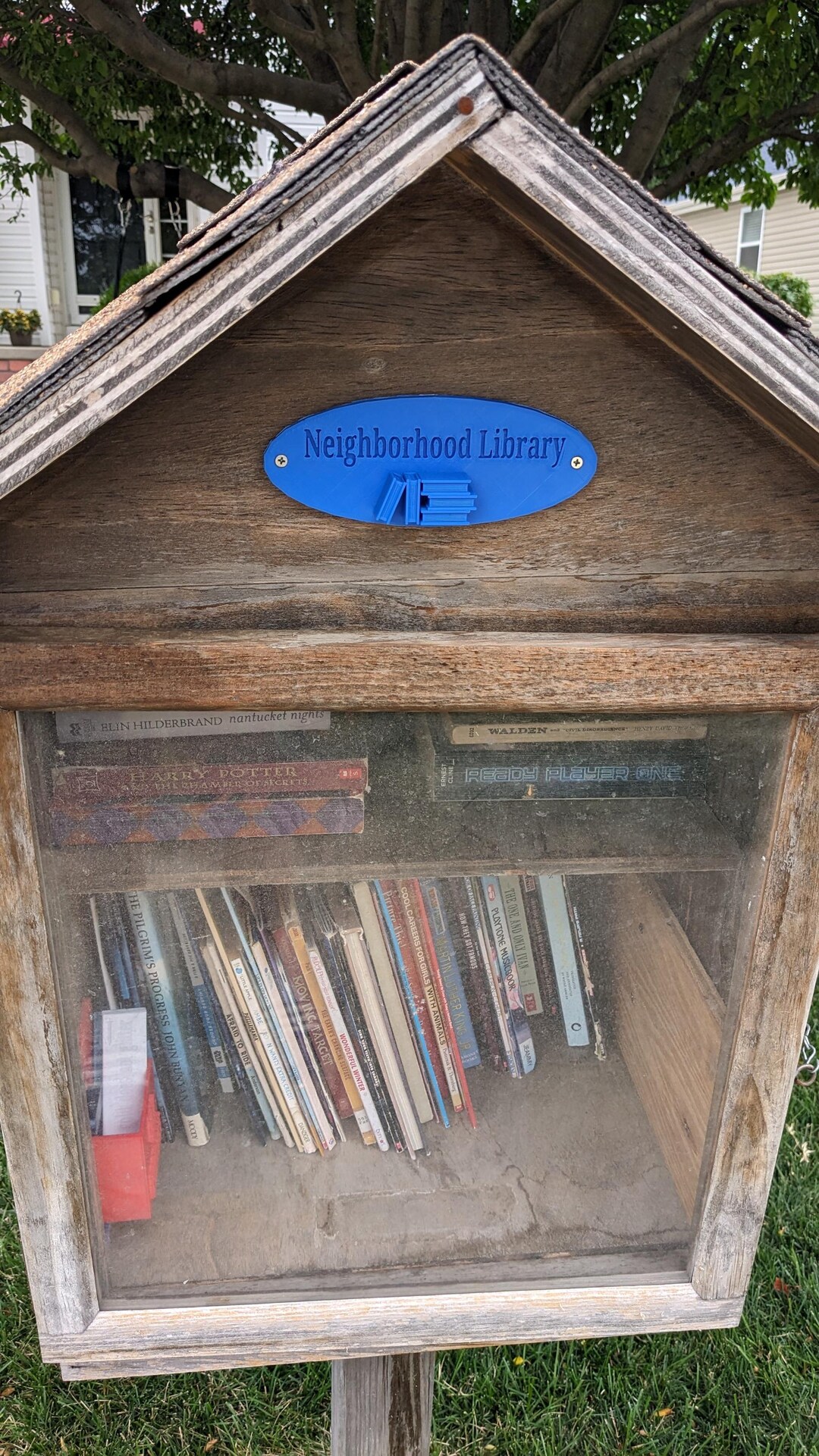 Neighborhood Library Sign 3D Printer File Little Free Library Sign ...