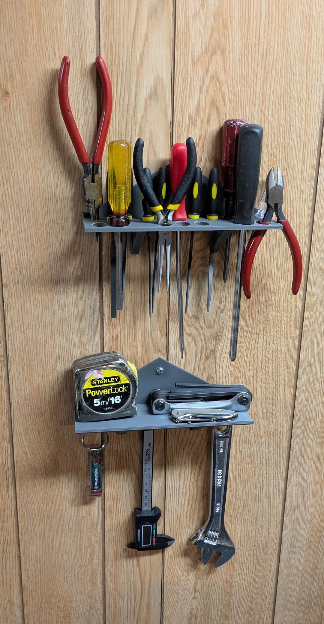 Tool Shelves STL Pack of Two 3D Printer Files - Simple Hanging Wall ...