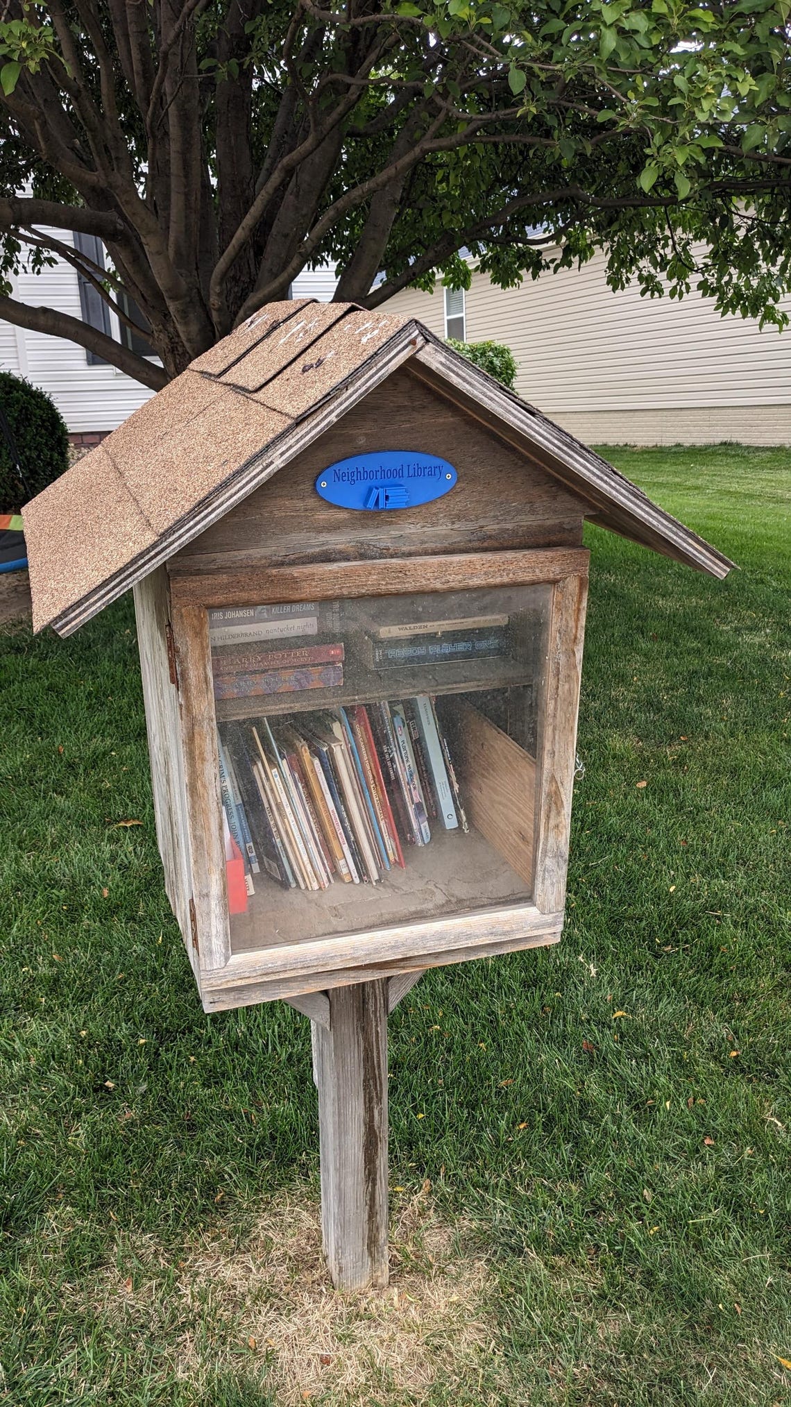 Neighborhood Library Sign 3D Printer File Little Free Library Sign ...