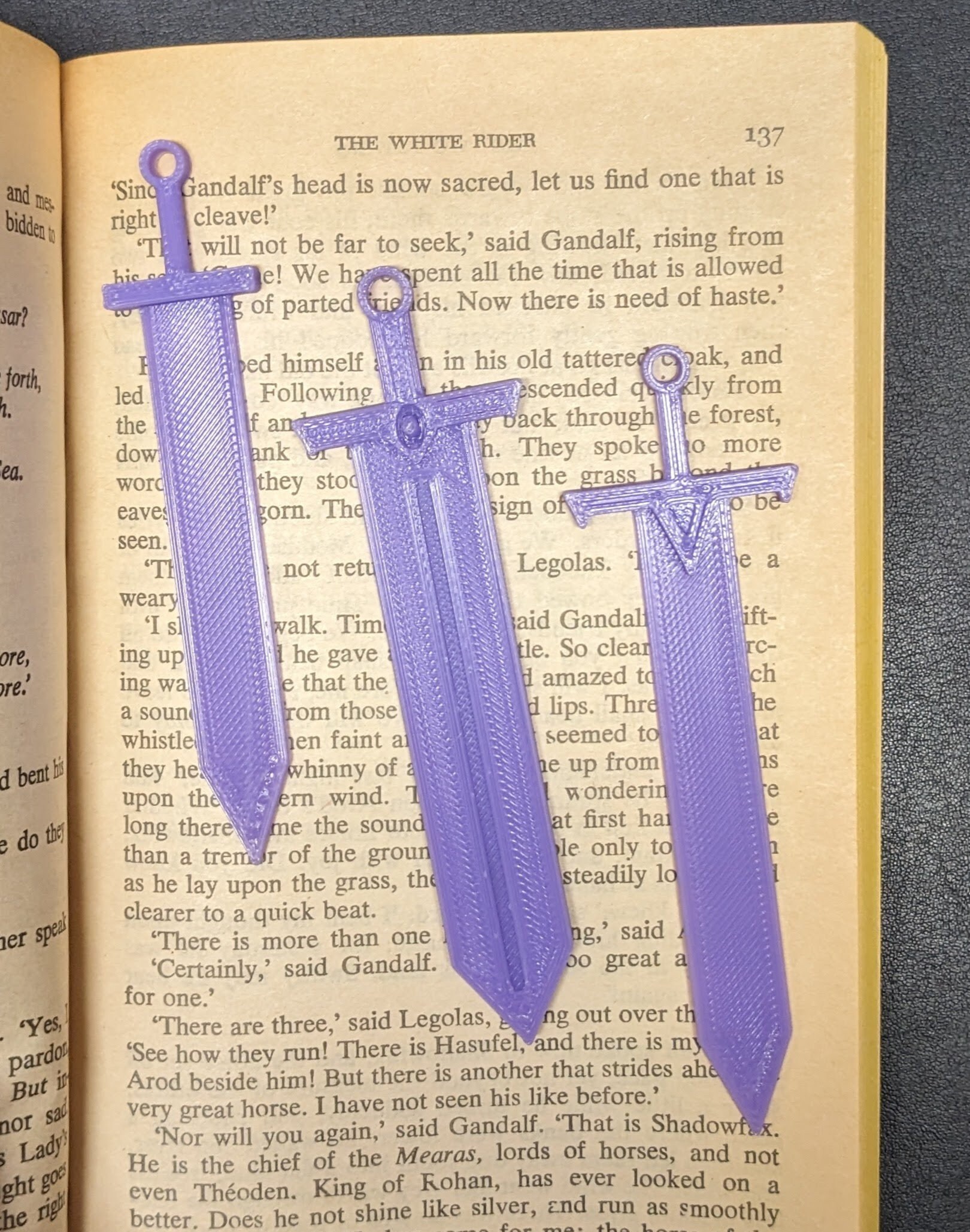 Bookmark 3d Print Bundle Set of 7 Swords Robot Guitar Golf Stl Files ...