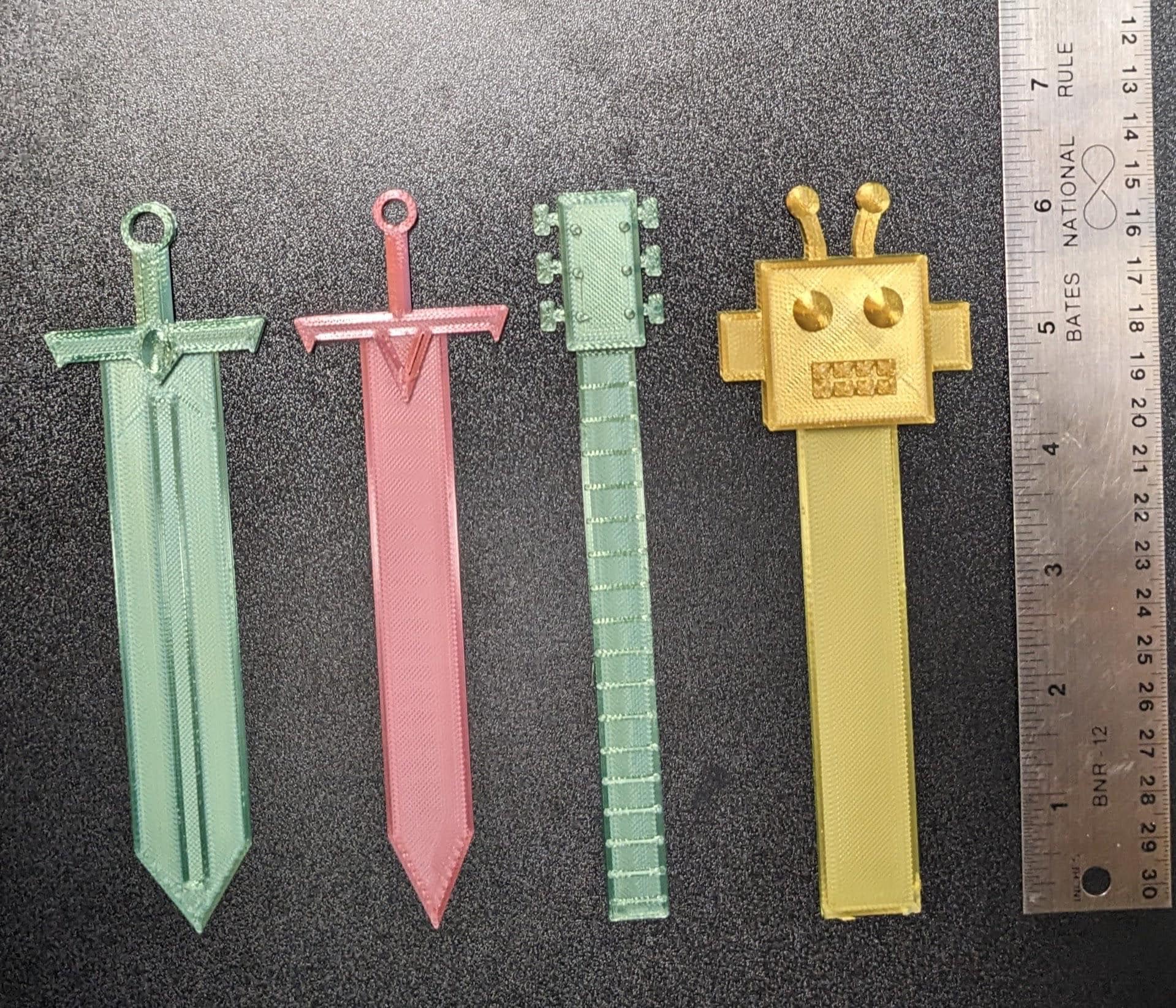 Bookmarks Large Swords Robot Guitar 3D Print Stl Files Bundle Lot Set ...