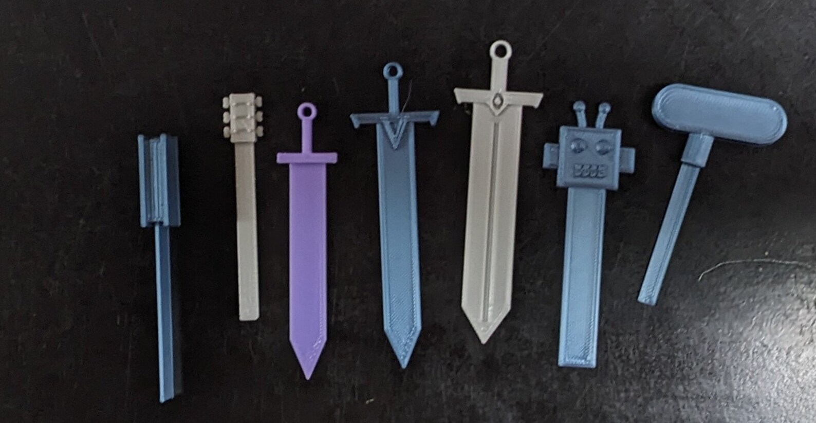 Bookmark 3d Print Bundle Set of 7 Swords Robot Guitar Golf Stl Files ...