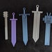 Bookmark 3d Print Bundle Set of 7 Swords Robot Guitar Golf Stl Files ...