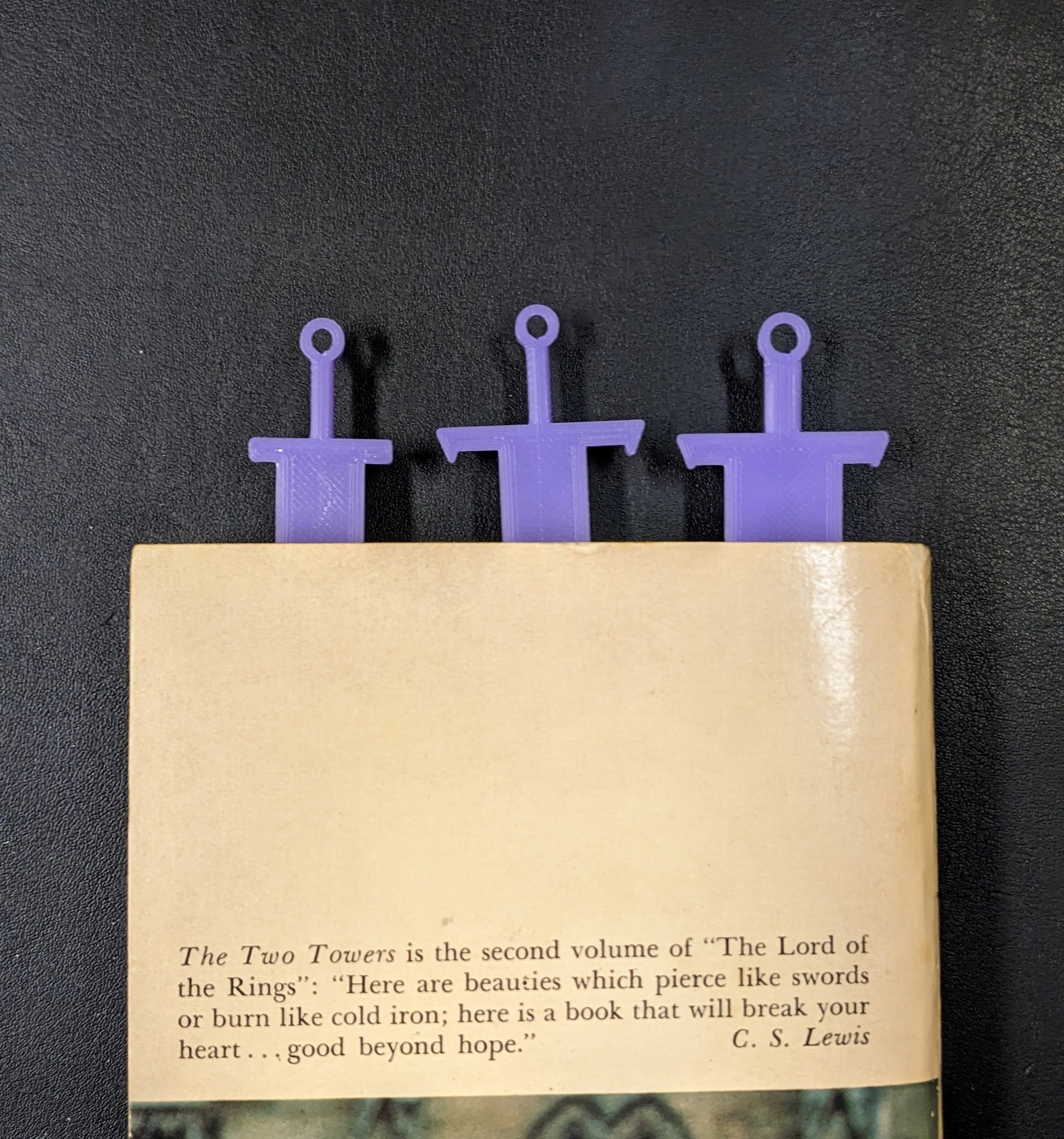 3D Printed Sword Bookmarks - Set of 3 (digital Download) - Etsy