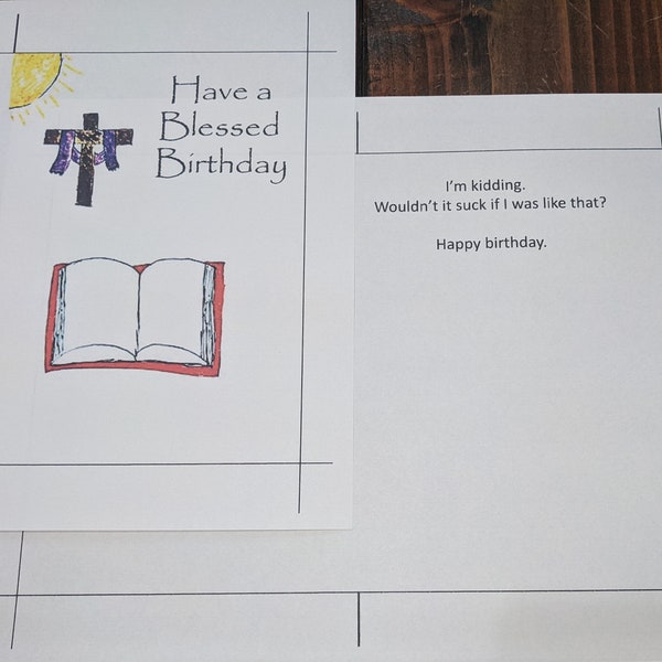 Funny Religious Birthday Cards - Etsy