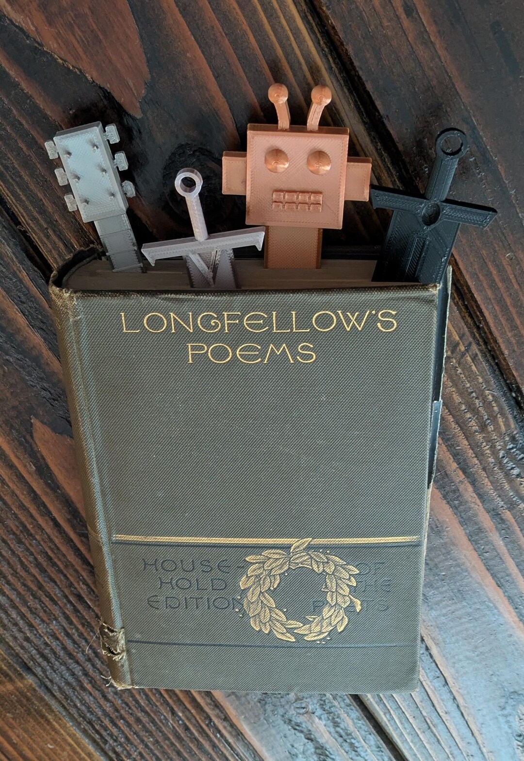 3D Print STL Files Bookmark Pack – Easy Printable Sword, Robot, Guitar ...