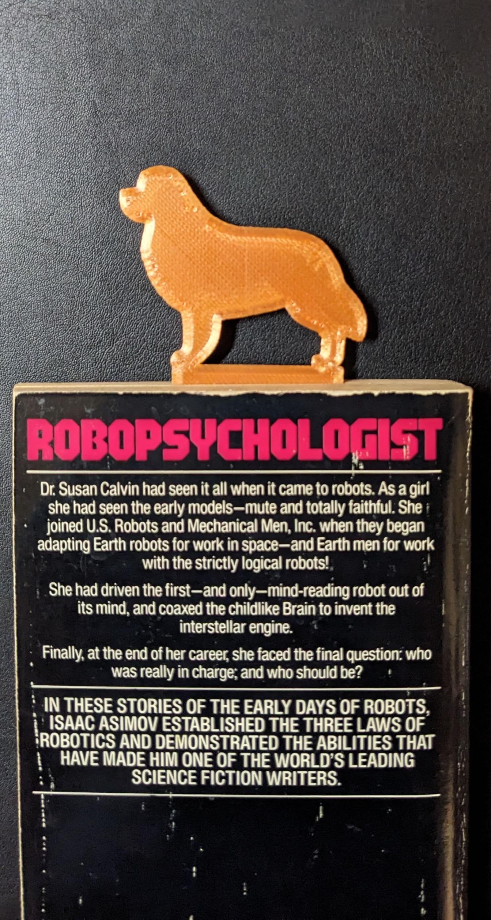 Newfoundland Dog Bookmark 3D Print Stl File Instant Download .stl Print ...