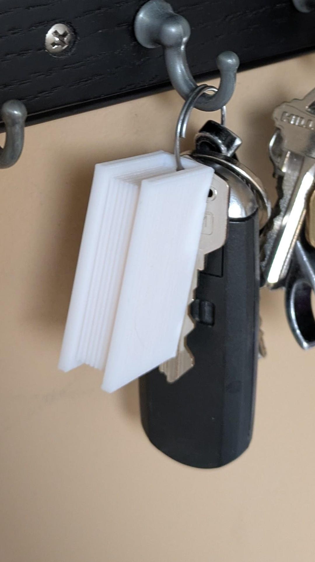 3D Printable Book Keychain - Stl File - Instant Download Digital Print ...