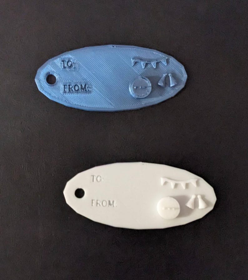 Gift Tag STL - Kids Birthday Gift Tag 3D Printer File - Download .stl ...