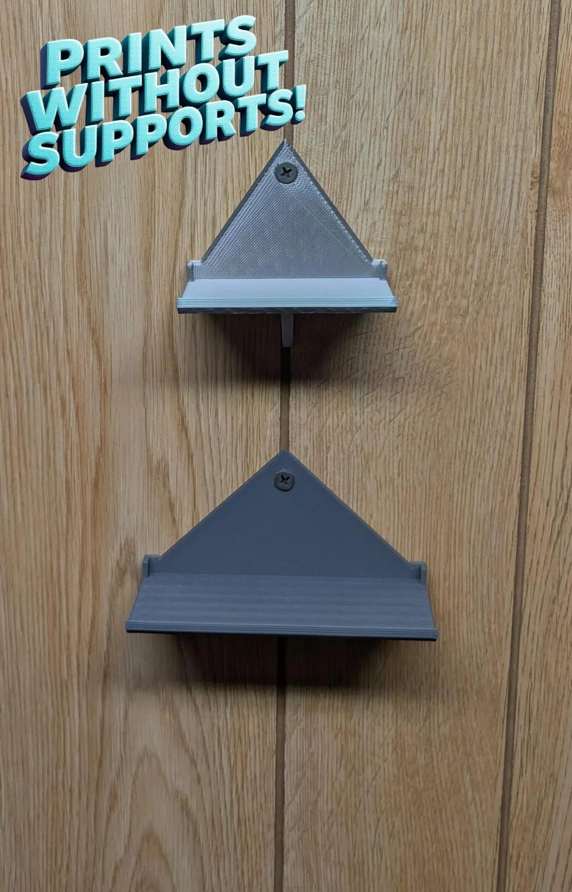 3D Printer Wall Shelf STL File: Minimalist Hanging Shelves - Easy / No ...