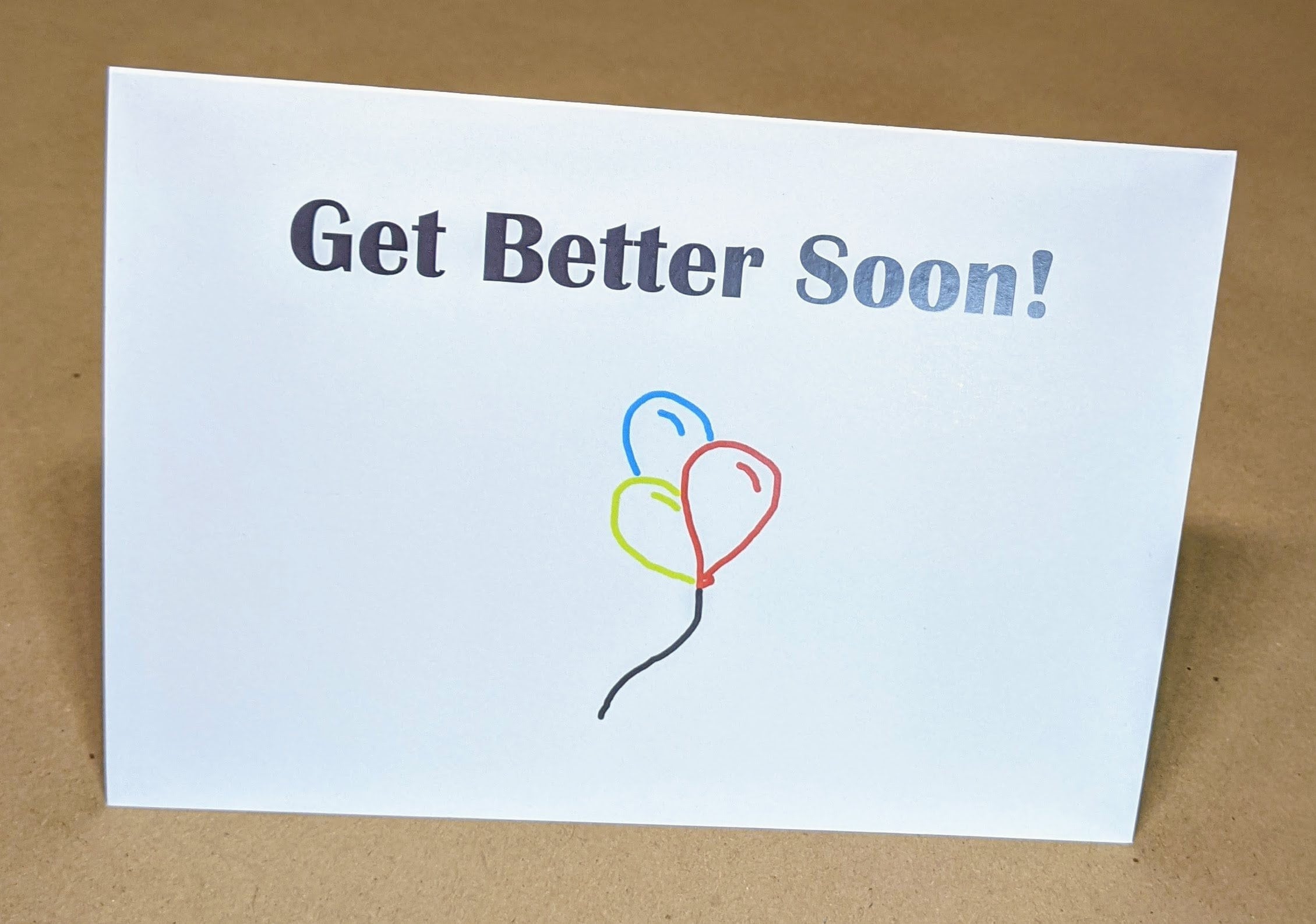 Funny Get Well Soon Card - Get Better Humor - Hand Drawn Card - Health ...