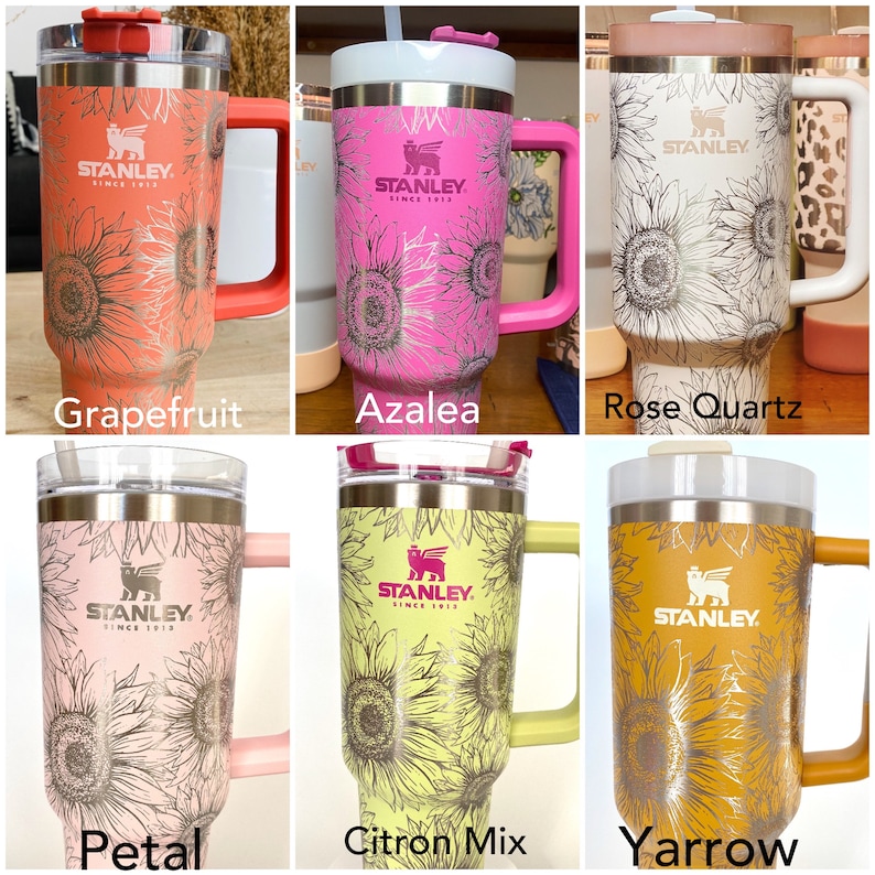 Daisy Engraved Stanley Adventure Quencher 40oz Tumbler Etsy
