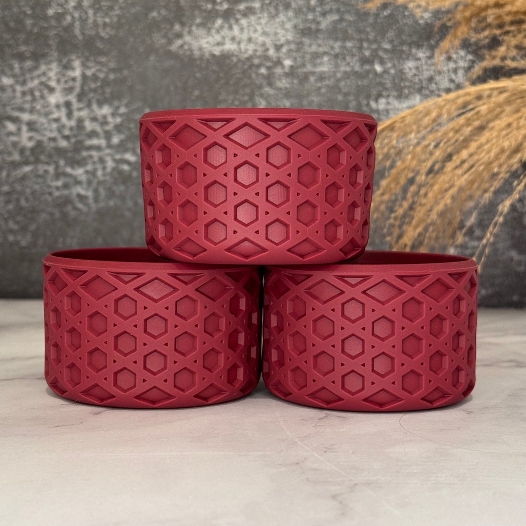 WAFFLE MAROON Silicone Boot Bumper Sleeve for Tumblers - Etsy