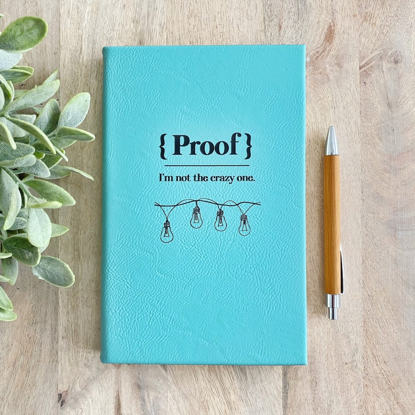 Funny Snarky Journal 'proof I'm Not the Crazy One' - Etsy