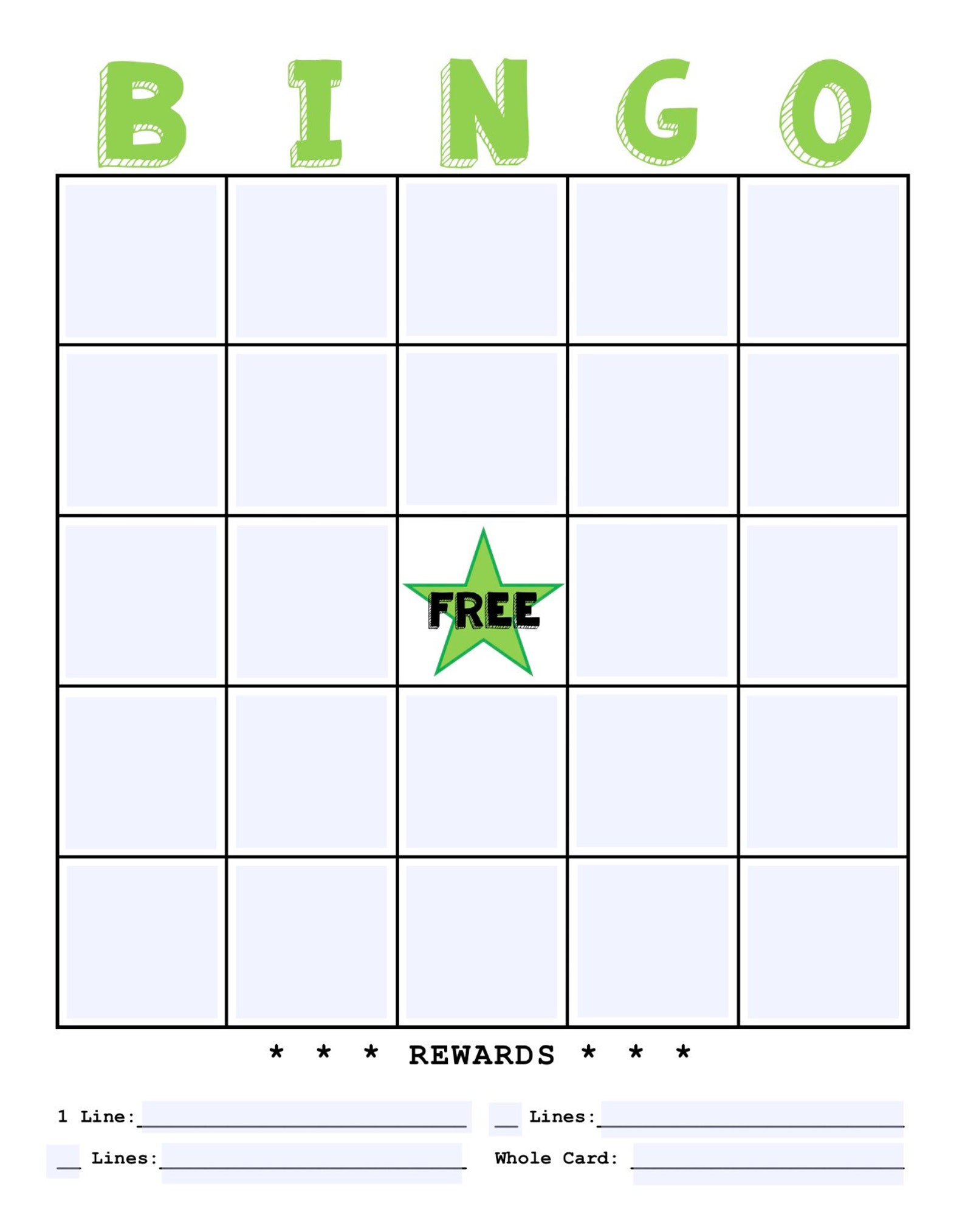 Editable Activity BINGO Cards | Daily Task Management | Chore Chart ...