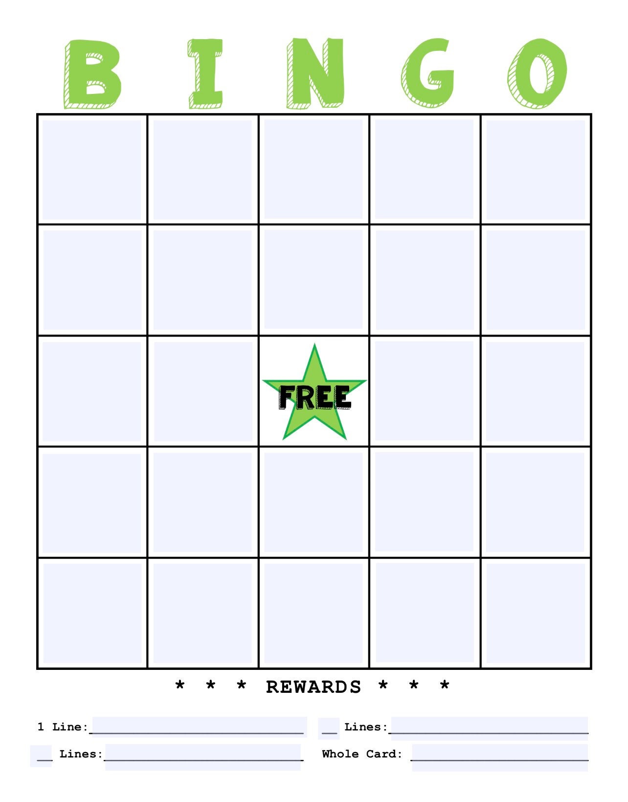 Editable Activity BINGO Cards | Daily Task Management | Chore Chart ...