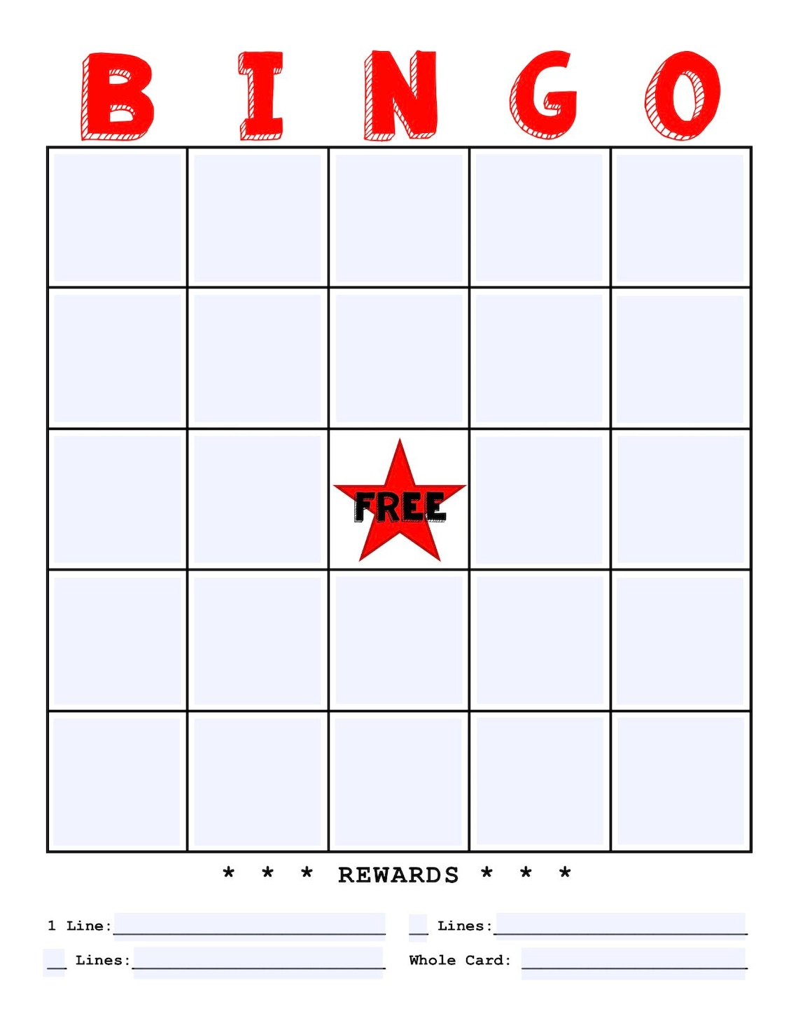 Editable Activity BINGO Cards | Daily Task Management | Chore Chart ...