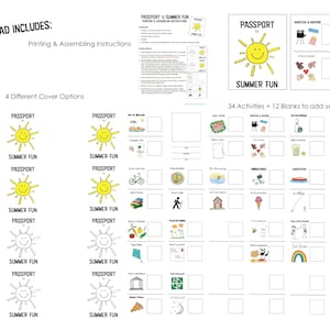 Passport to Summer Fun | Summer Activity Booklet | Family Fun | Ideas ...