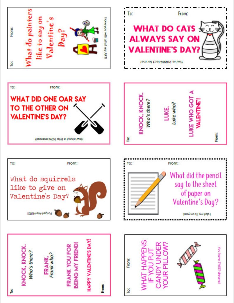 My Funny Valentines: Joke/riddle Valentines - Etsy