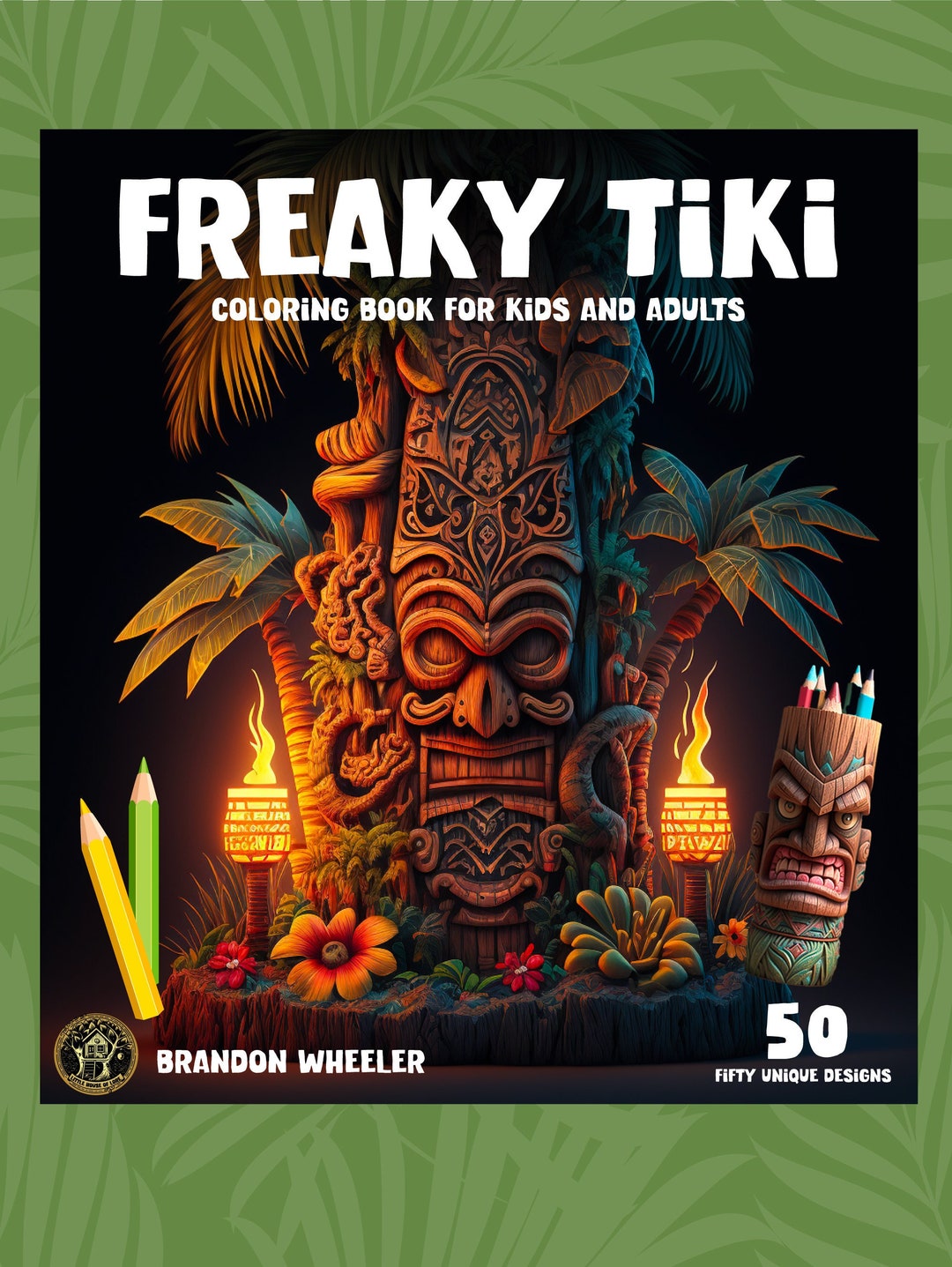 Freaky Tiki Coloring Book for Kids and Adults - Etsy