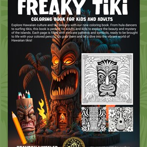 Freaky Tiki Coloring Book for Kids and Adults - Etsy