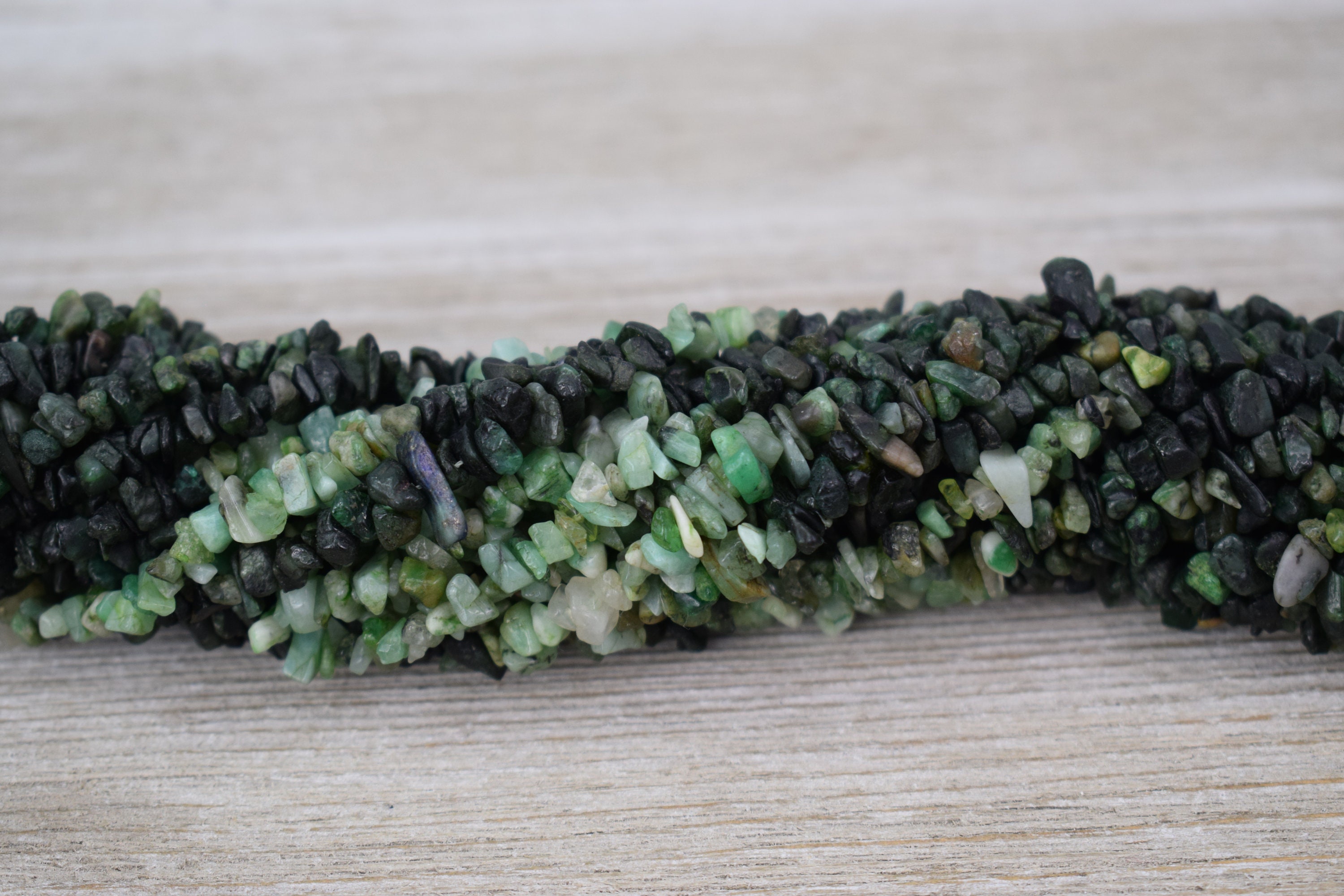 Shaded Emerald Chips / Beads - Genuine Emerald Chips - Natural Gemstone ...