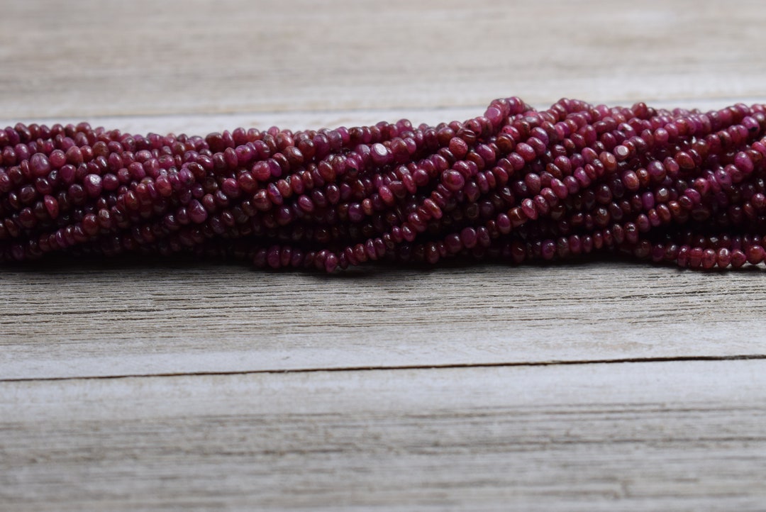 Ruby Chips / Nuggets / Beads - Genuine Ruby - Natural Gemstone Chips ...