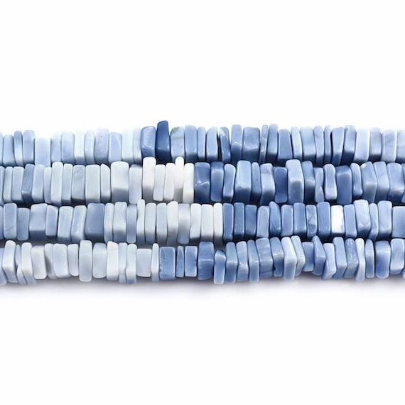 Blue Opal Square Heishi Beads Flat Square Beads Approx 5 | Etsy