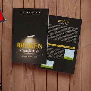 Memoir Book Cover | 5x8 Canva Template With Front and Back Cover ...