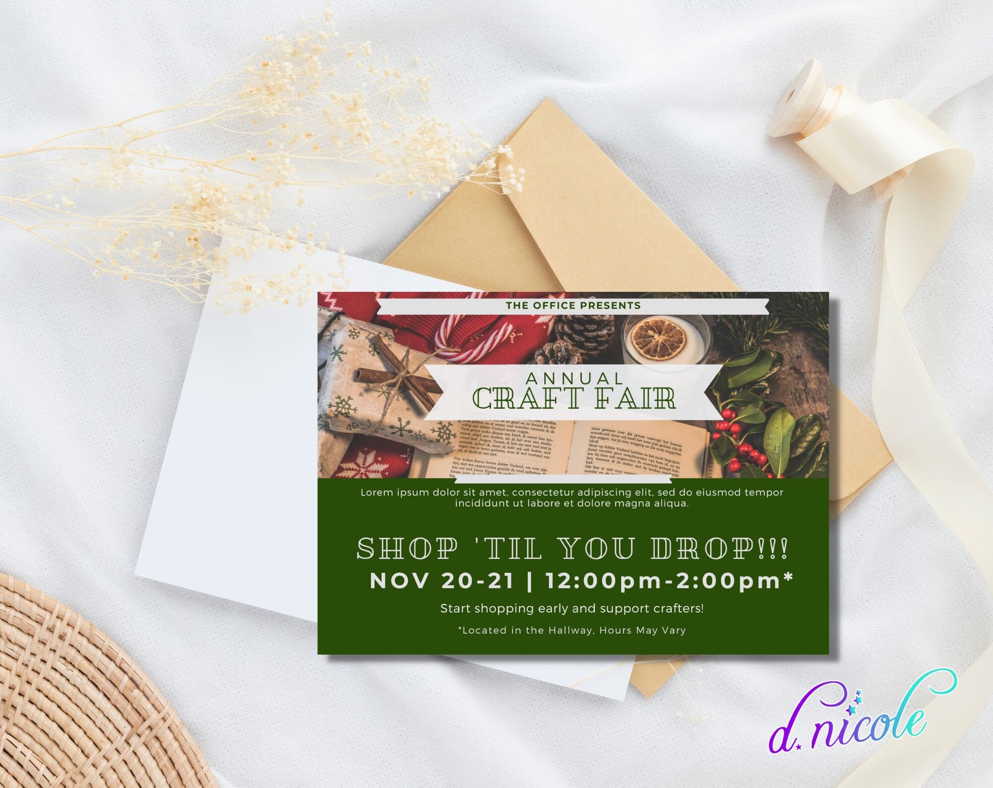 2 Craft Fair Flyer Templates, Editable in Canva | Graphic Design ...