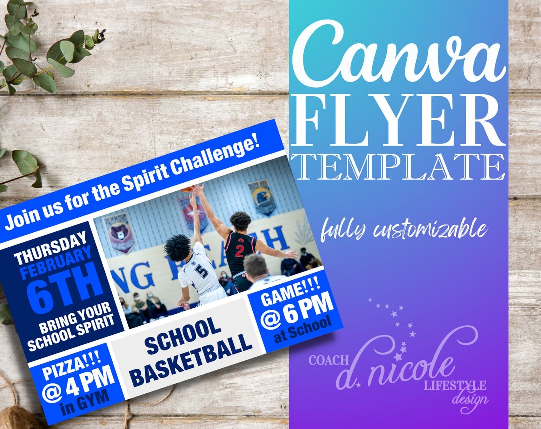Sports Event Flyer Template, Editable in Canva | Graphic Design ...