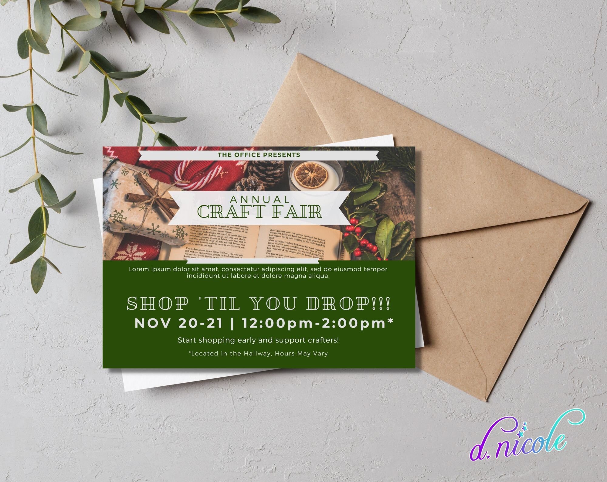 2 Craft Fair Flyer Templates, Editable in Canva | Graphic Design ...