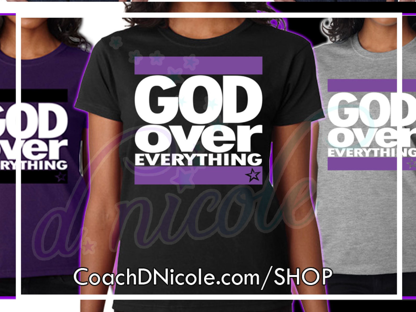 God Over EVERYTHING Christian Quote Design Inspirational Tee - Etsy