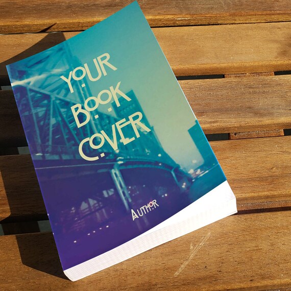 4 Casual Book Cover Mockups Rustic Wooden Table Background | Etsy