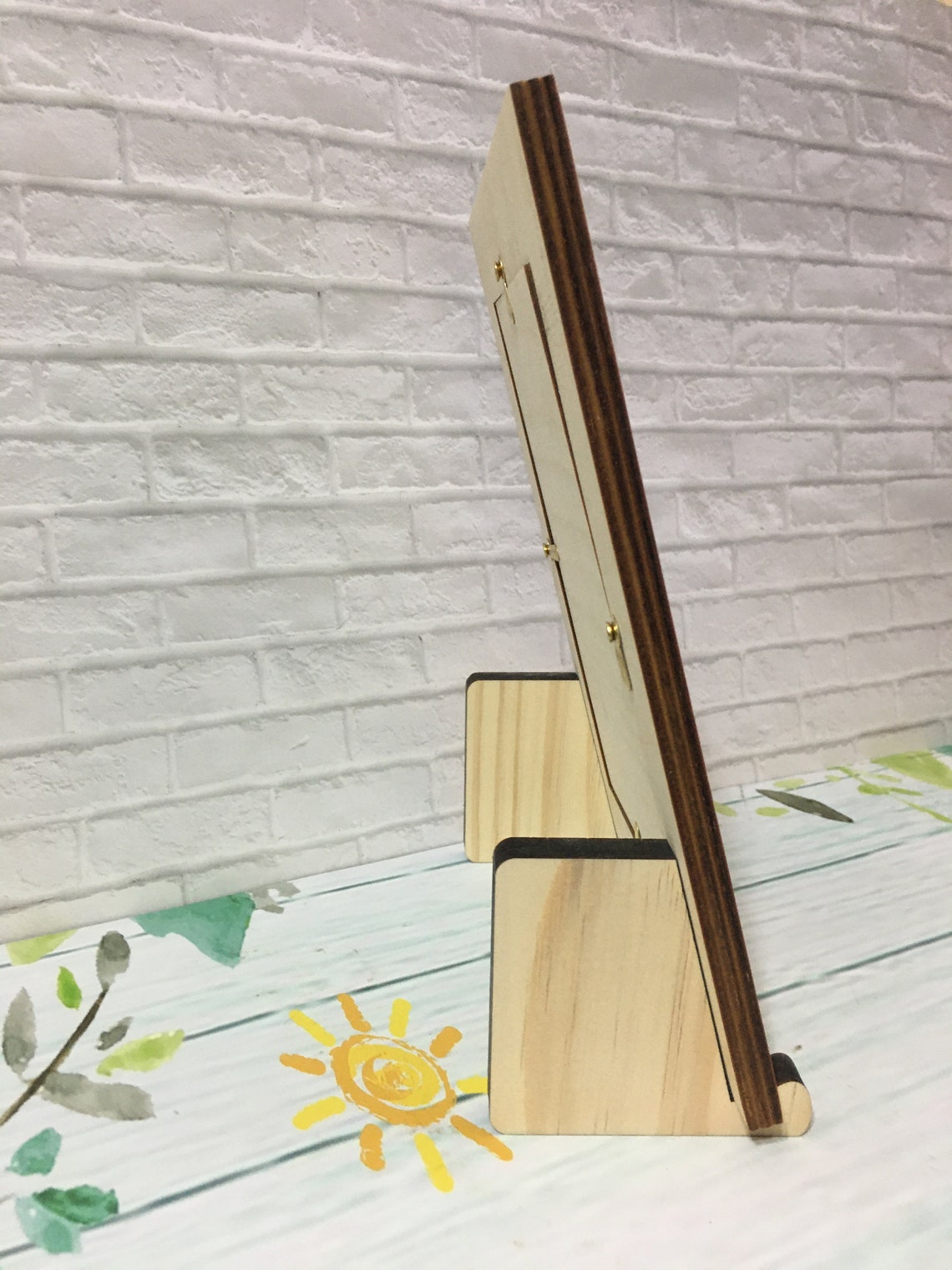 Wooden Photo Frame and Stand Blank for DIY Decoration or ...