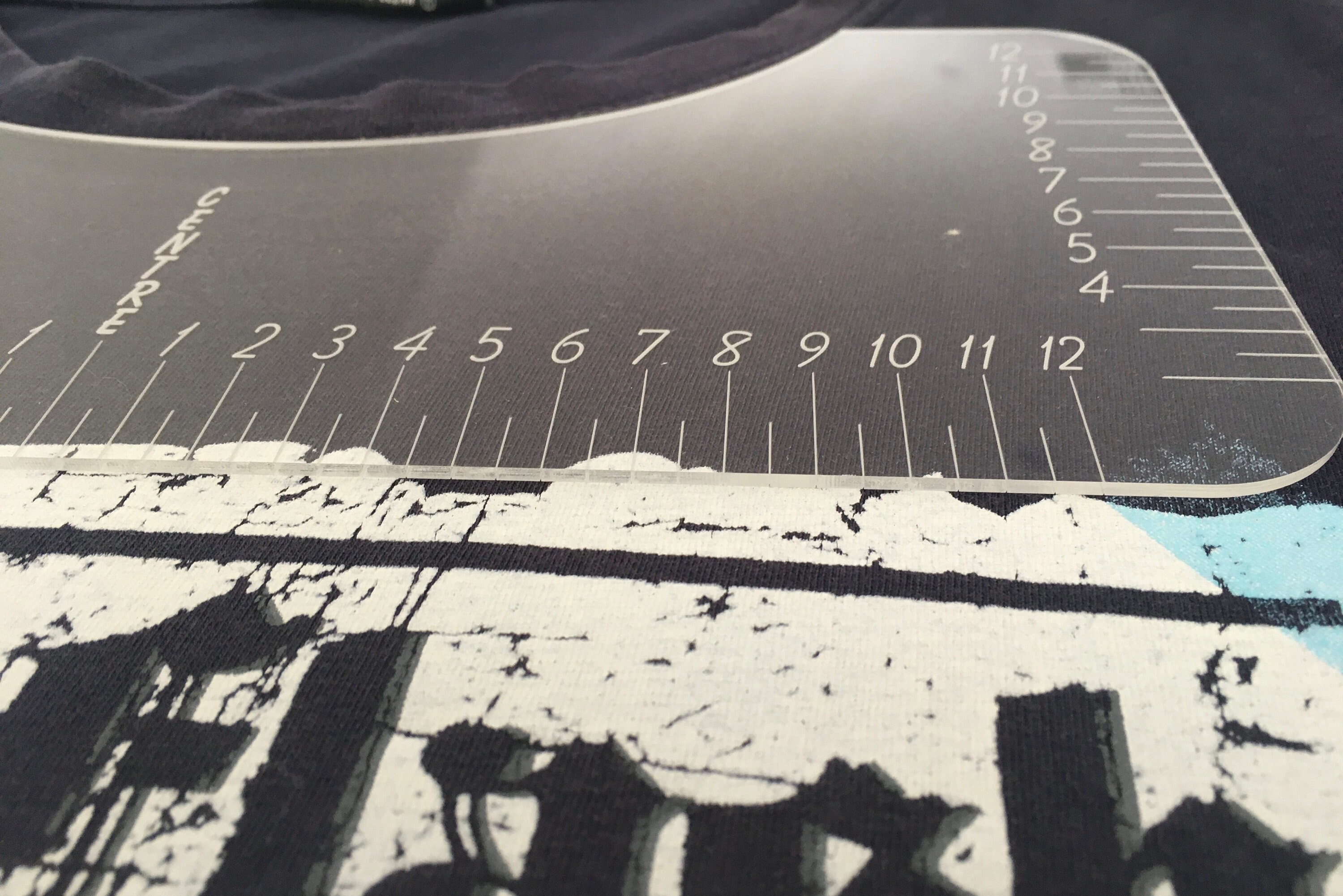 T-shirt Vinyl Ruler HTV Guide Tee Shirt Heat Transfer Vinyl | Etsy ...