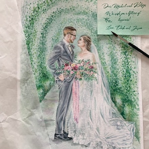 Custom Wedding Painting in Watercolor - Etsy