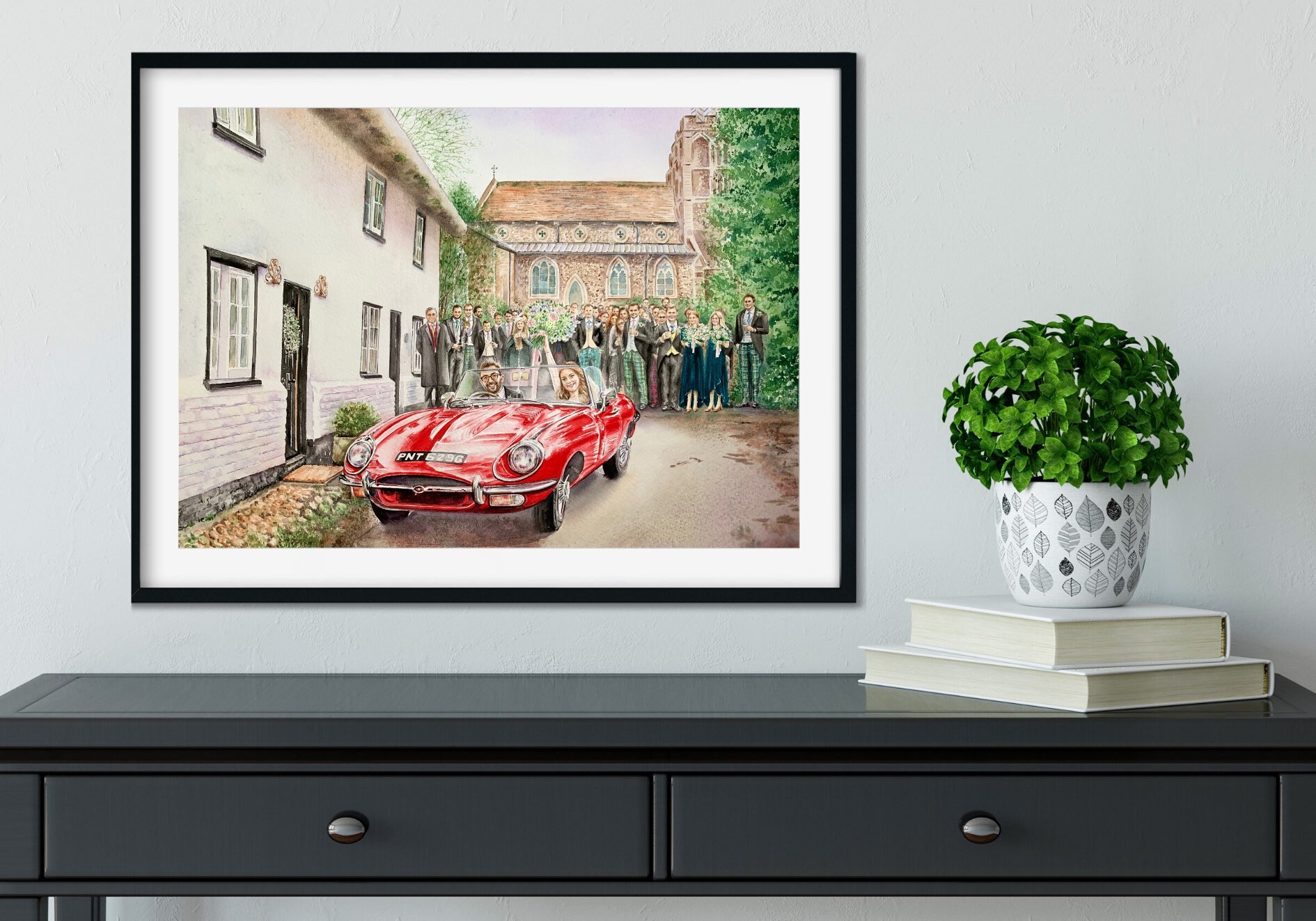 Custom Wedding Painting/watercolor Painting From Photo/spouses - Etsy