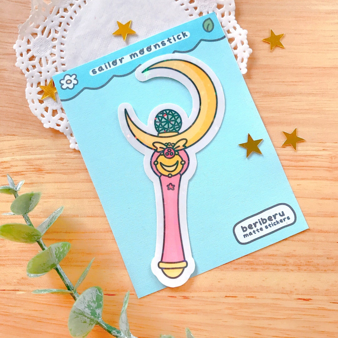 Sailor Moon Moonstick Sticker: Waterproof Anime Decal - Etsy