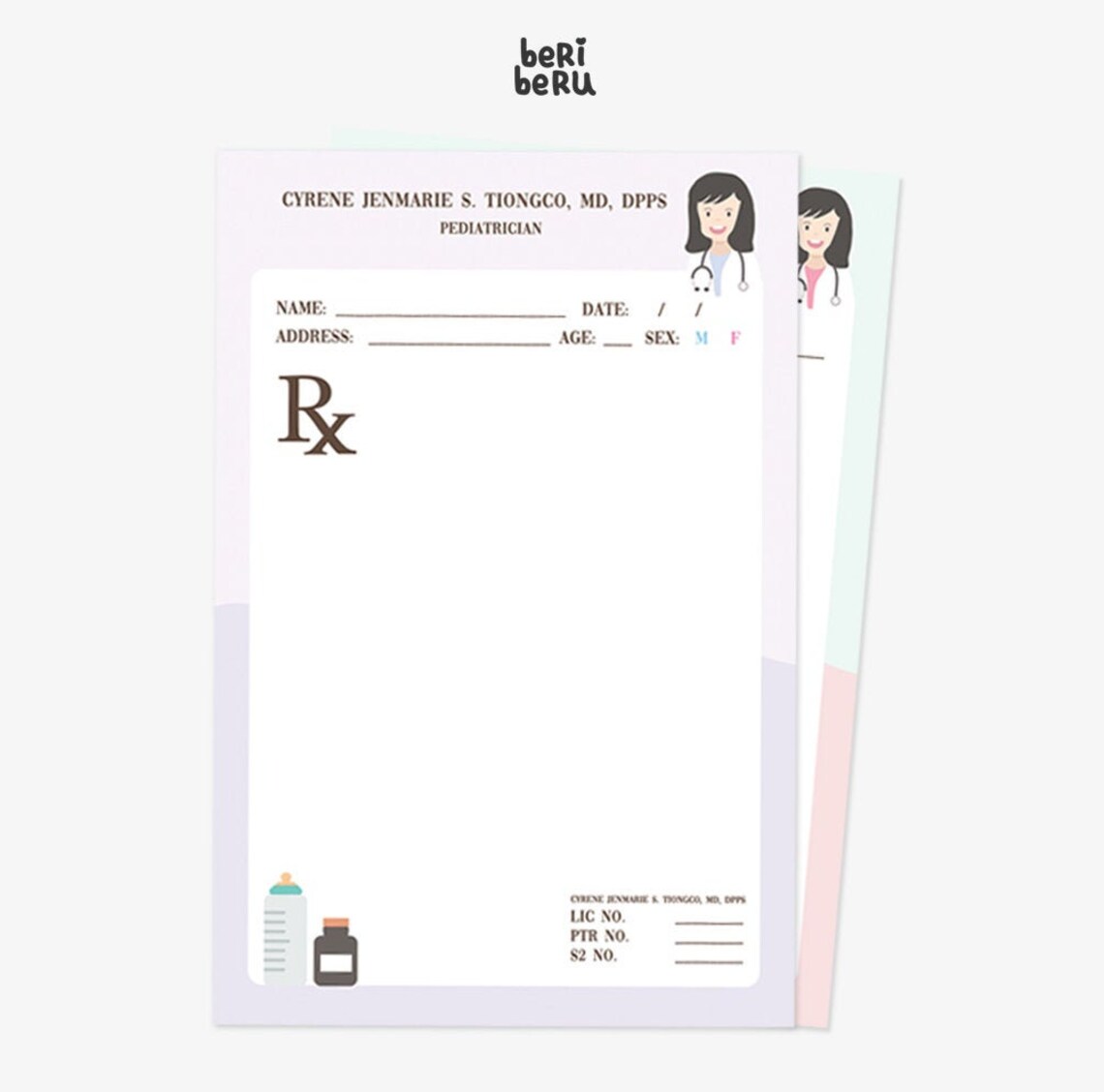 Rx Custom Prescription Notepad Personalized Doctor - Etsy