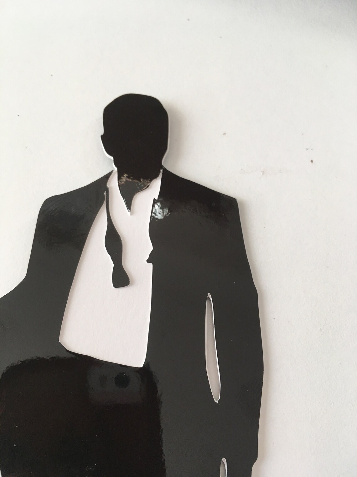 Bond Silhouette Black Tie Cake Topper 007 Themed Cake Topper. - Etsy