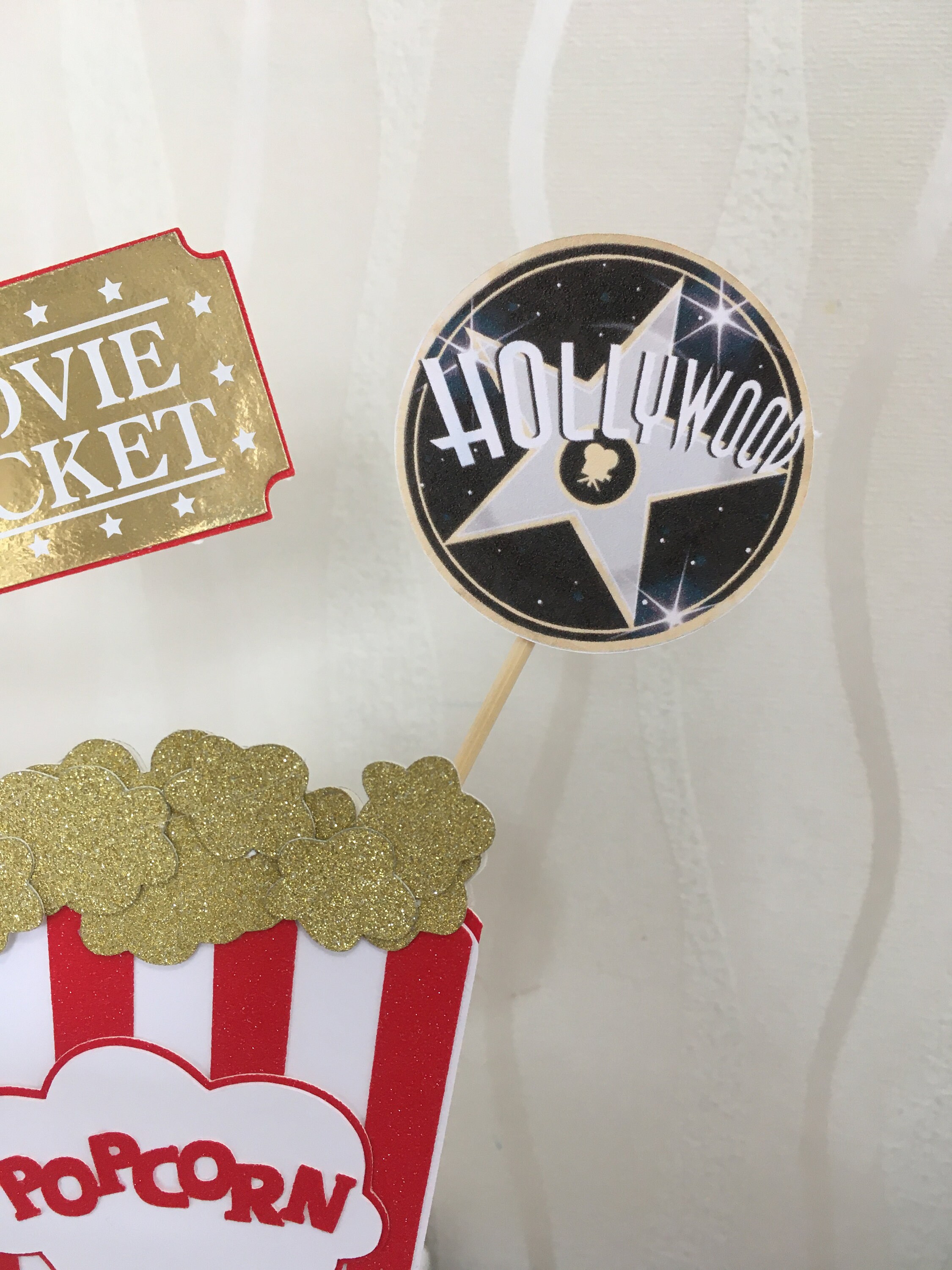 Clapper board Movie night cake topper cinema night theme cake - Etsy