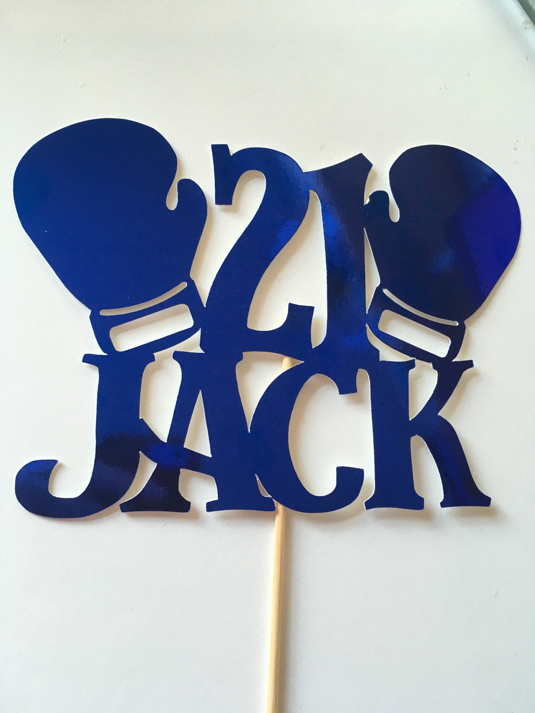 Personalised Boxing Glove Cake Topper Boxer Cake Topper Any - Etsy